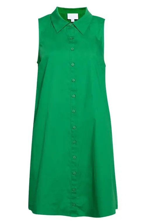 SUGARLIPS Sleeveless Cotton Shirt Dress