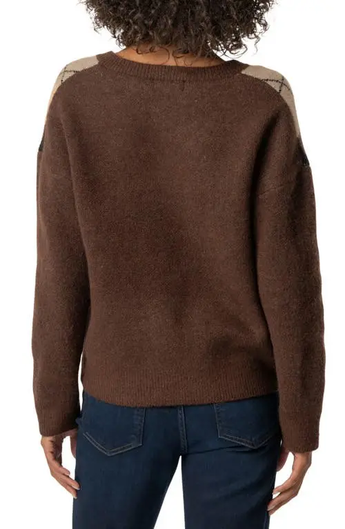 Kut From The Kloth Kimberly Argyle V-neck Sweater