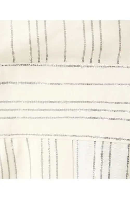 Mango Striped Halter Wide Leg Jumpsuit
