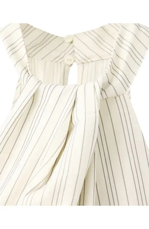 Mango Striped Halter Wide Leg Jumpsuit