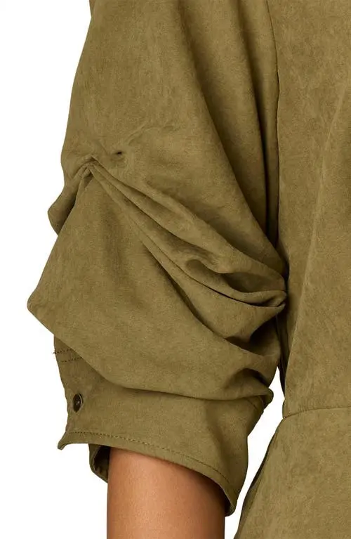 Wit & Wisdom Pleated Puff Sleeve Button-up Shirt