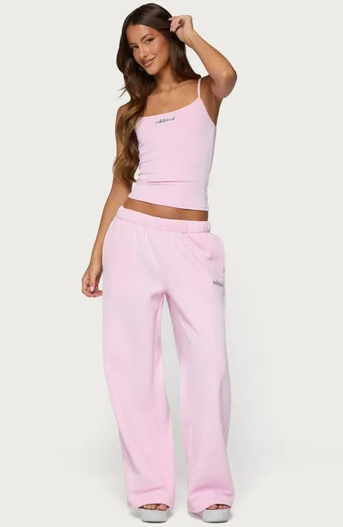 EDIKTED Diva Logo Stretch Tank Top
