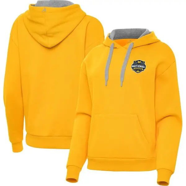 ANTIGUA Michigan Wolverines 2026 Ncaa Basketball National Champions Victory Hoodie - Maize