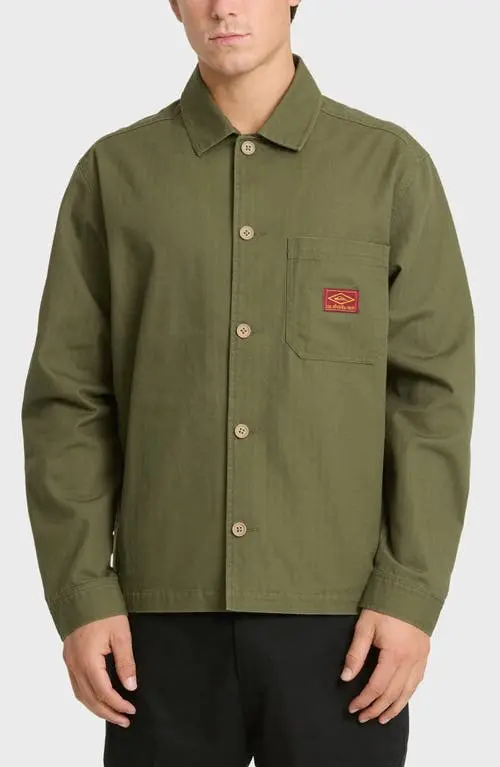 Quiksilver Cotton Herringbone Overshirt