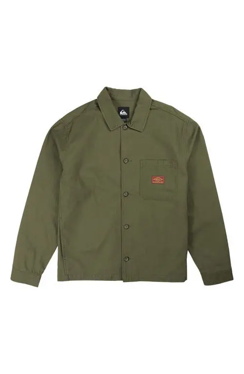 Quiksilver Cotton Herringbone Overshirt