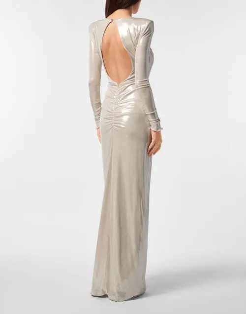 Philipp Plein Split Leg Midi Dress Piercing