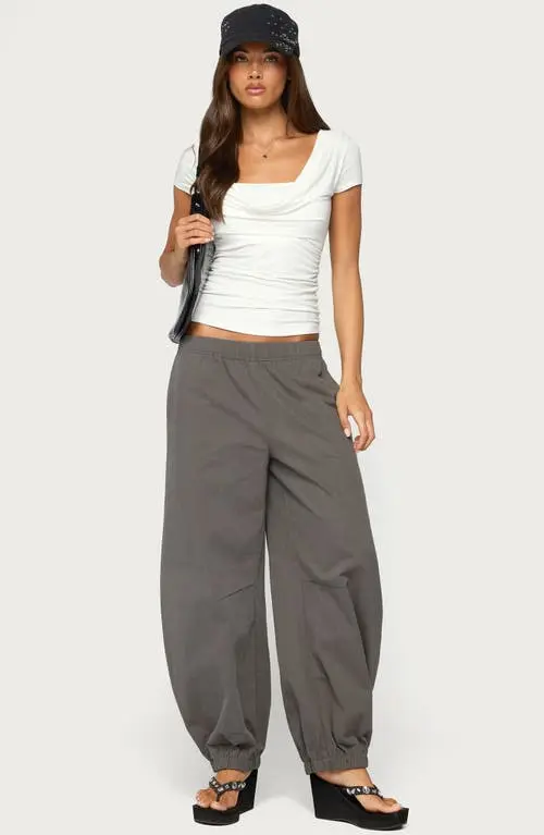 EDIKTED Hayli Cotton Parachute Pants