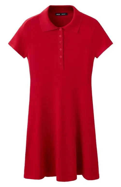Mango Knit Polo Dress