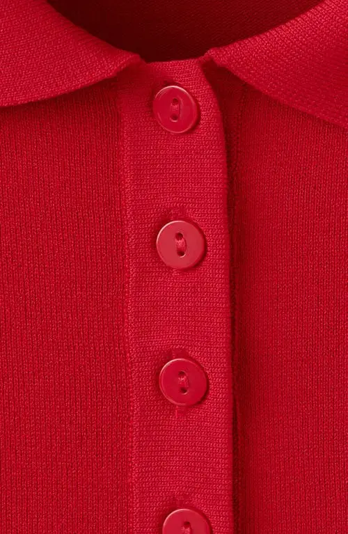 Mango Knit Polo Dress