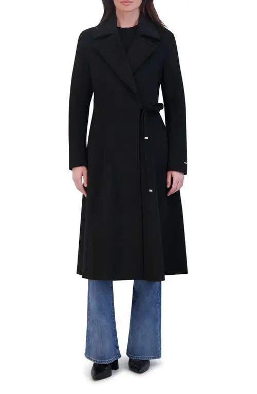 Tahari Shay Wool Blend Wrap Coat