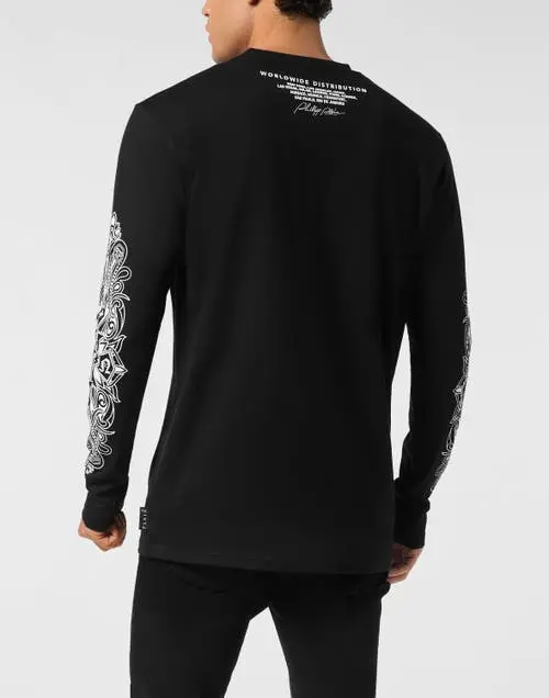 Philipp Plein Long Sleeve T-shirt Chrome Crest