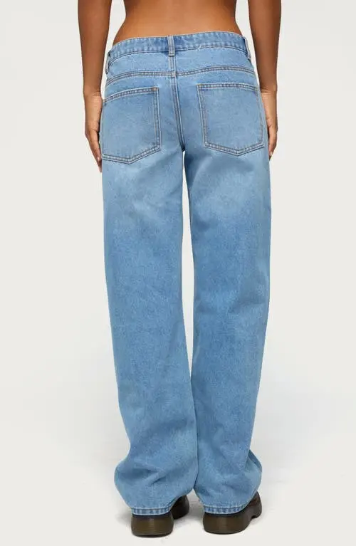 EDIKTED Juju Ripped Low Rise Baggy Jeans