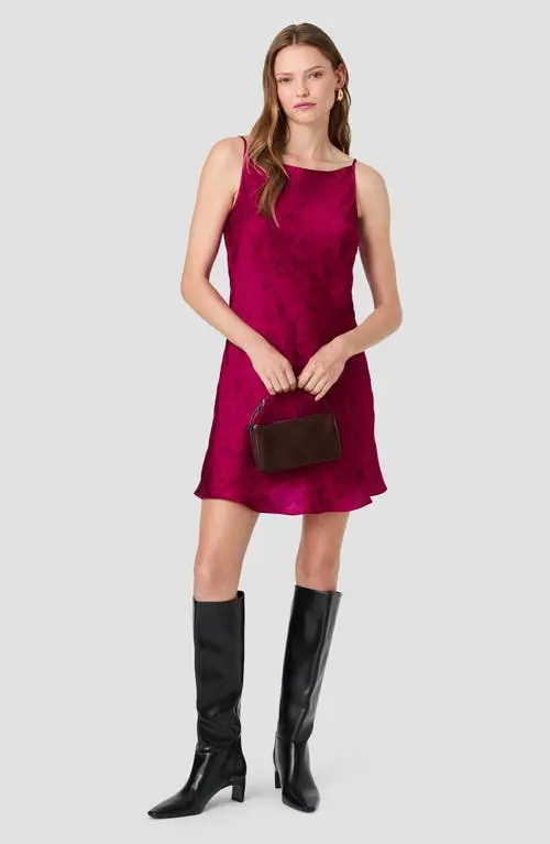French Connection Oona Floral Print Satin Minidress