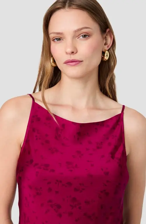 French Connection Oona Floral Print Satin Mini Dress - Celeste Fleur