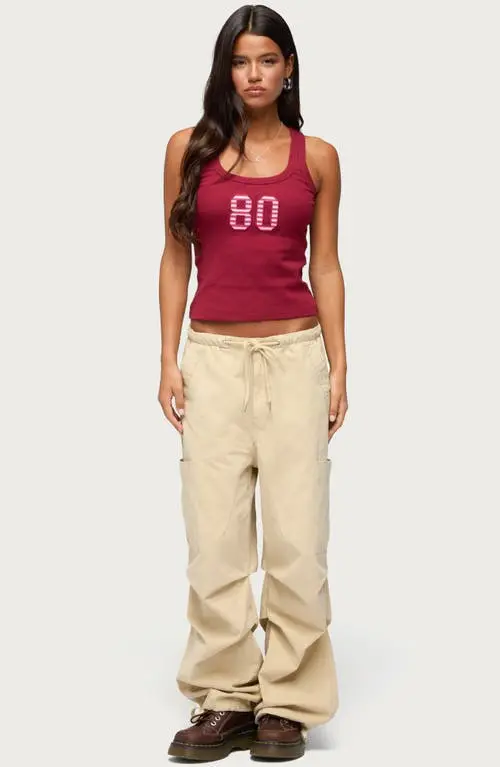 EDIKTED Emzi Baggy Cotton Cargo Pants