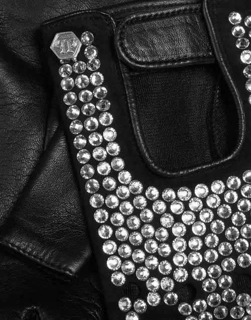 Philipp Plein Gloves - Black