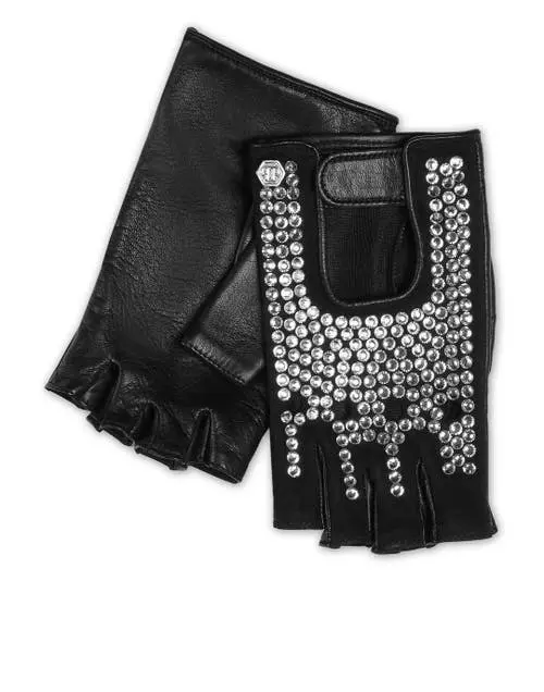 Philipp Plein Gloves - Black