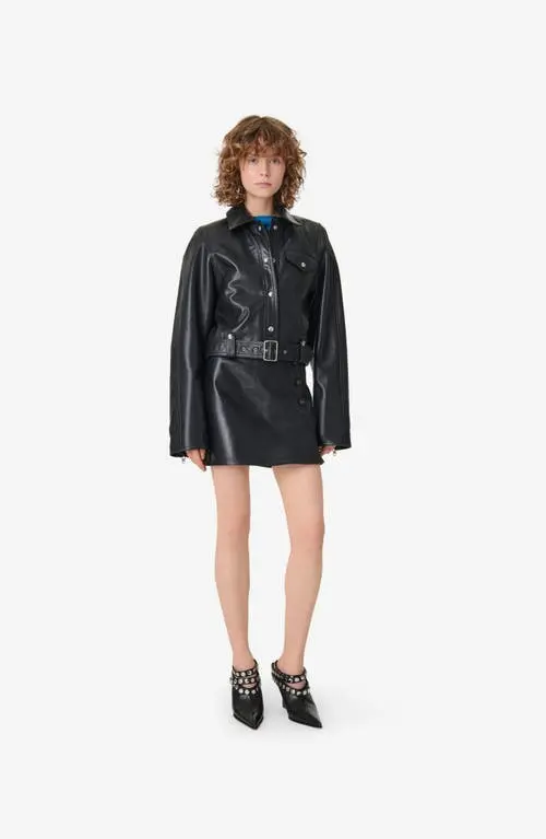 IRO PARIS The Rapha Leather Jacket - Black