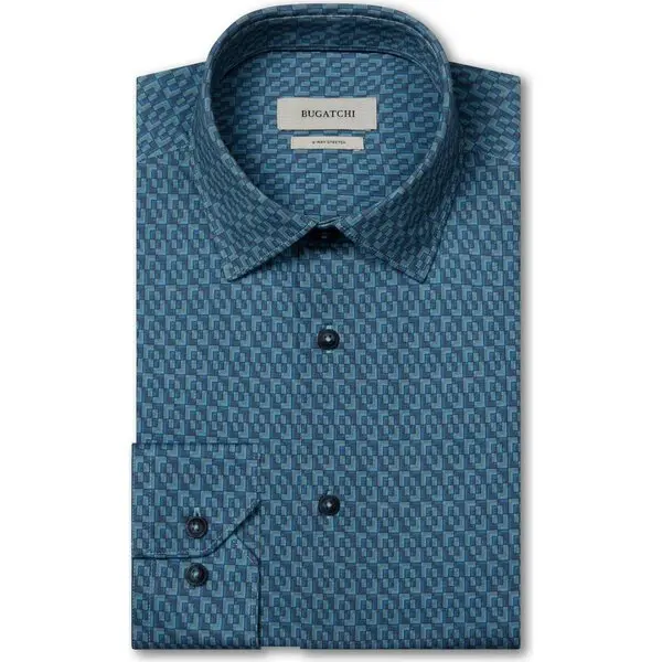 Bugatchi James Ooohcotton® Geo Print Button-up Shirt