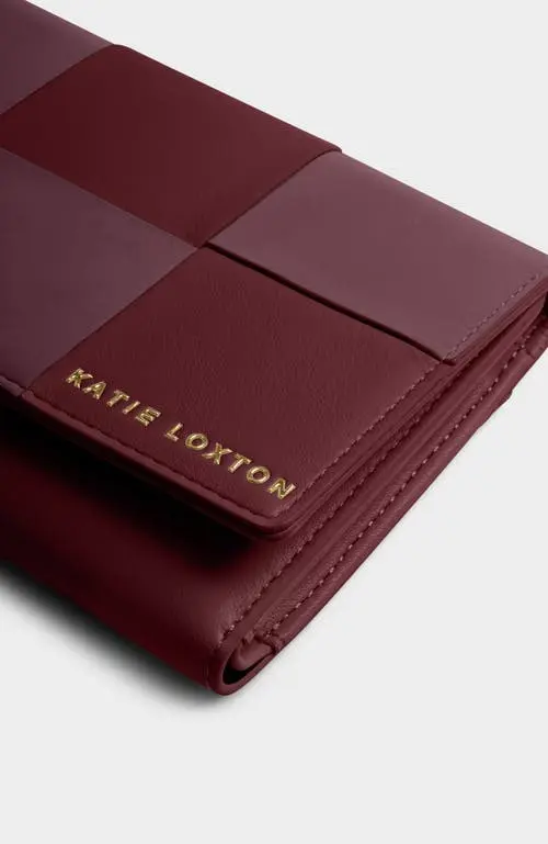 KATIE LOXTON Taya Woven Purse - Cherry