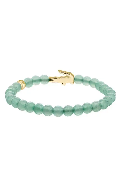 Lacoste Matchpoint Beaded Stretch Bracelet - Green