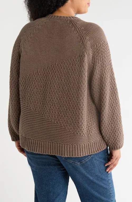 Eileen Fisher Organic Cotton Crewneck Sweater - Cobblestone