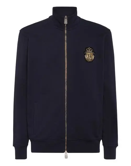 BILLIONAIRE Tracksuit Jacket Ls Crest - Navy