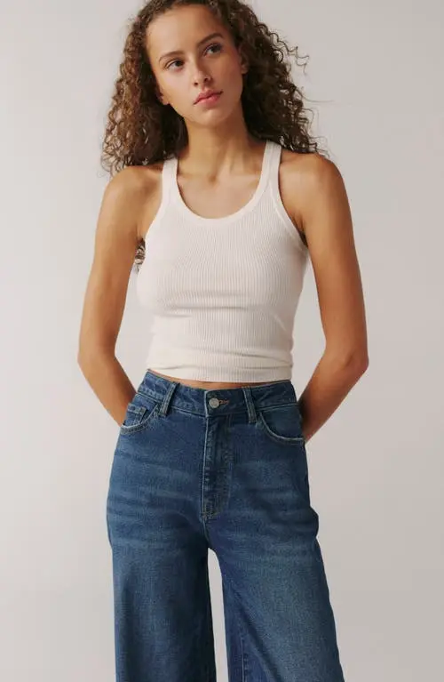 Warp + Weft Nce High Waist Wide Leg Jeans