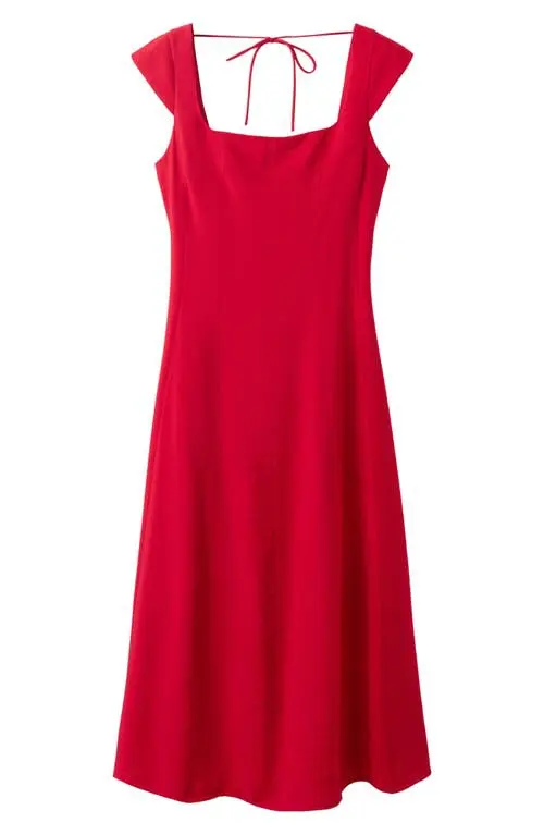Mango Bow Back A-line Dress