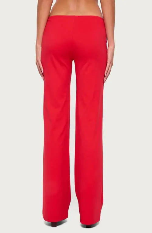 EDIKTED Anika Scooped Straight Leg Pants