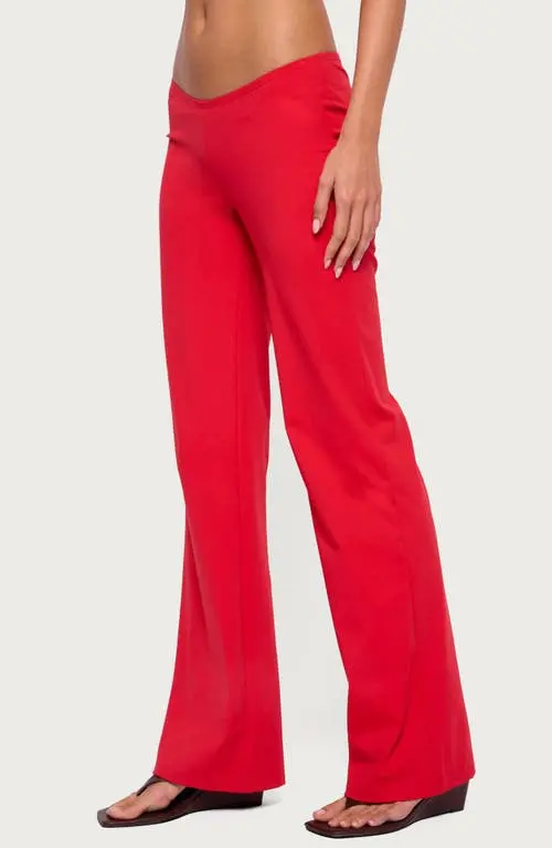 EDIKTED Anika Scooped Straight Leg Pants