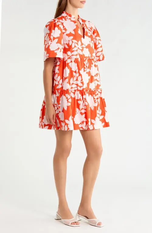 SUGARLIPS Floral Dixie Tiered Cotton Dress