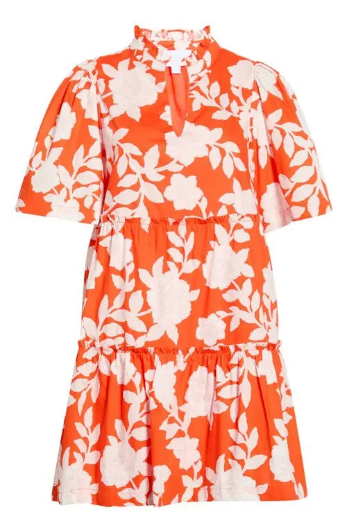 SUGARLIPS Floral Dixie Tiered Cotton Dress