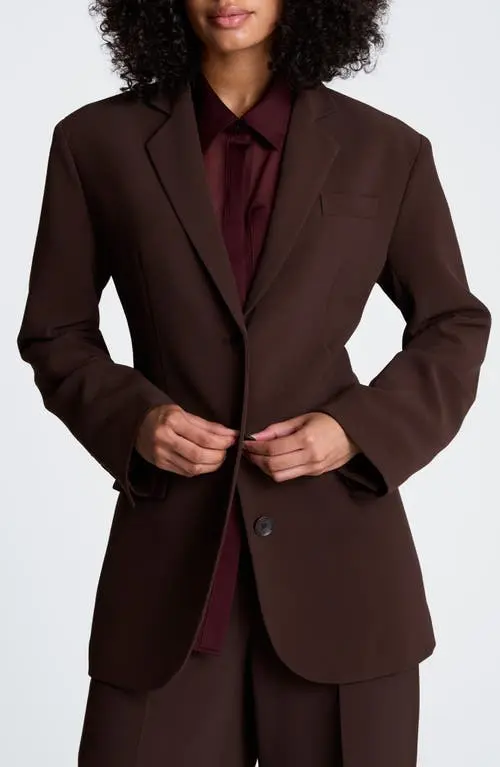 KENNETH COLE Boyfriend Blazer - Medium Bark