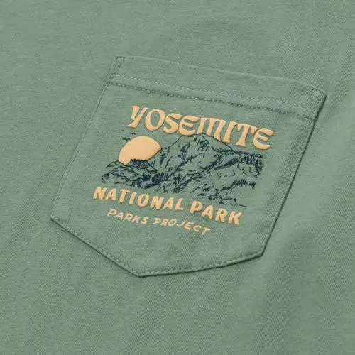 PARKS PROJECT Yosemite Puff Print Pocket T-shirt