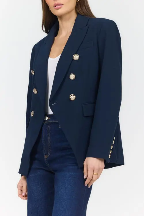 DEAR JOHN Rowena Military Double Breasted Blazer