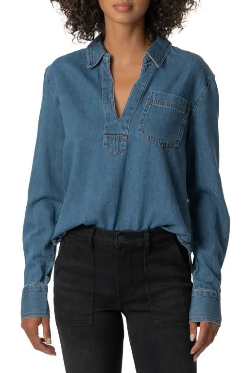 Kut From The Kloth Iris Pullover Denim Shirt