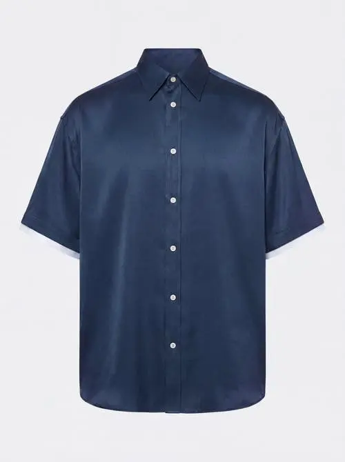 LE PERE Cupro Double Short Sleeve Shirt