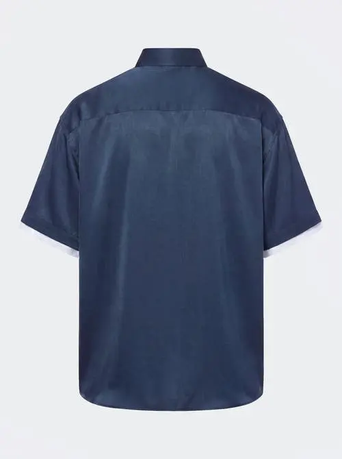 LE PERE Cupro Double Short Sleeve Shirt
