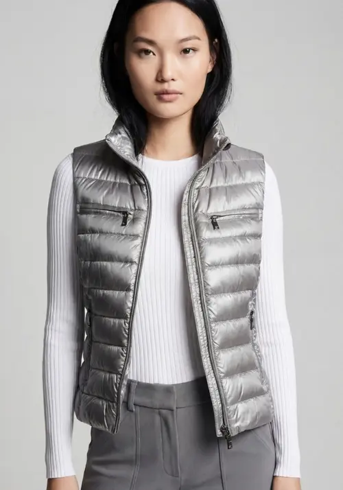Anatomie Vela Puffer Vest - Grey