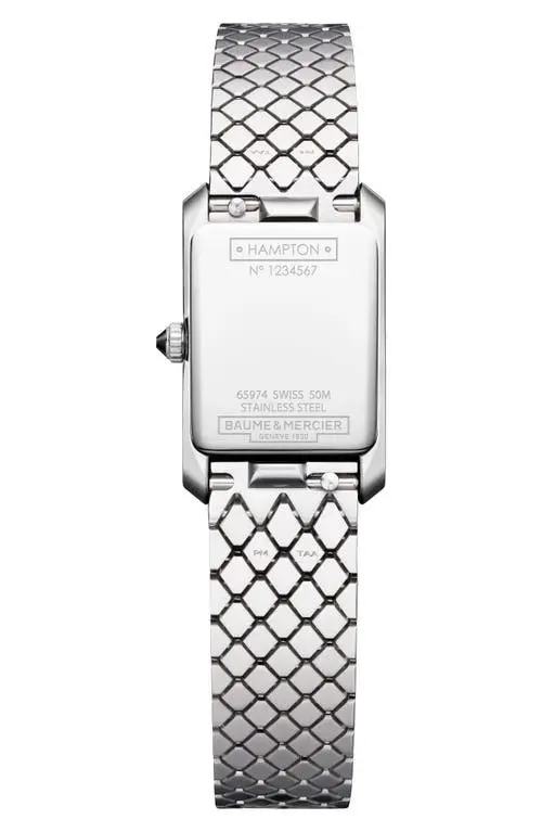 Baume & Mercier Hampton Diamond Bracelet Watch