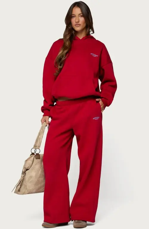 EDIKTED Los Angeles Wide Leg Sweatpants