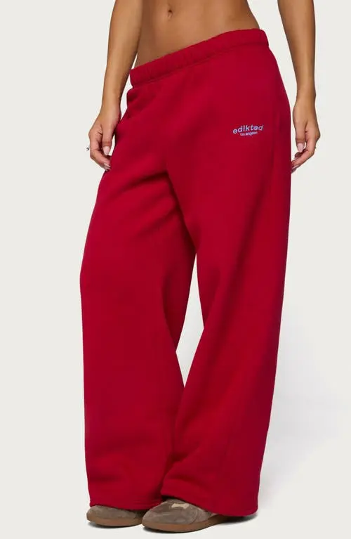 EDIKTED Los Angeles Wide Leg Sweatpants