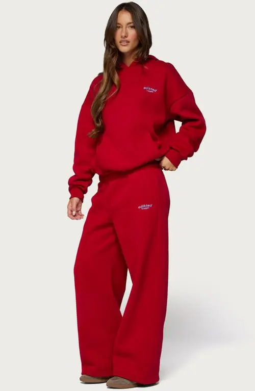 EDIKTED Los Angeles Wide Leg Sweatpants
