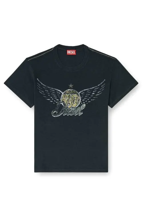 DIESEL® Cotton & Hemp Graphic T-shirt