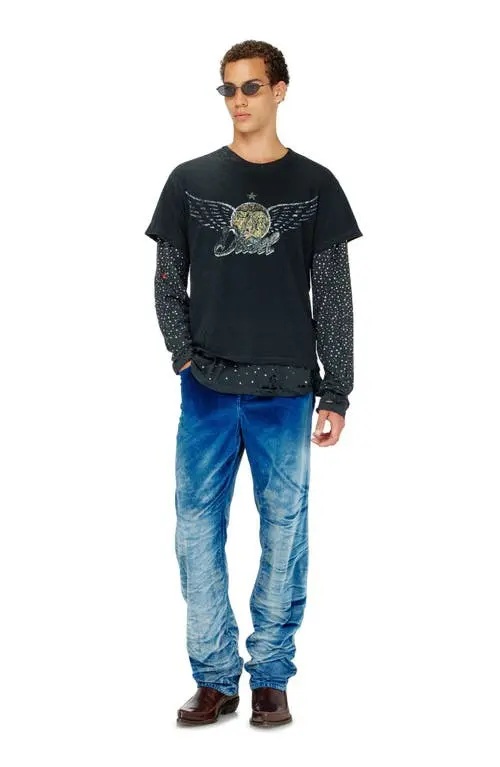 DIESEL® Cotton & Hemp Graphic T-shirt