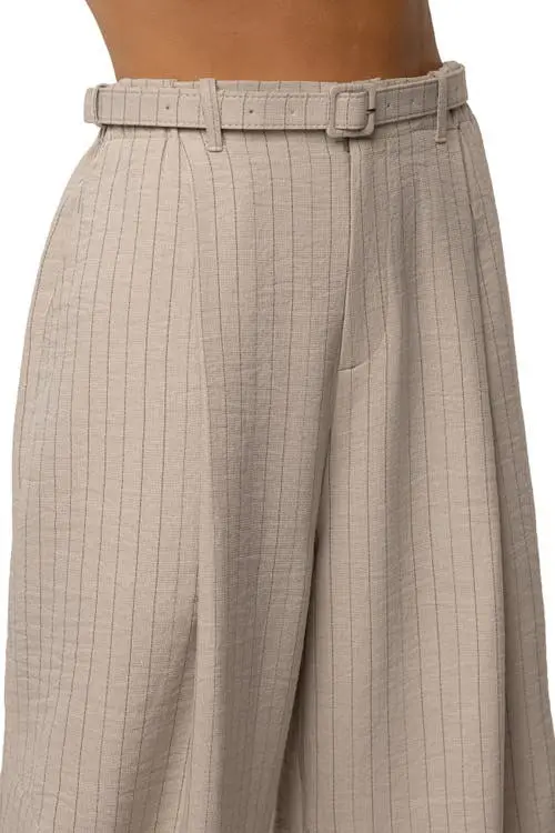 JLUXLABEL Power Pinstripe Pant Set