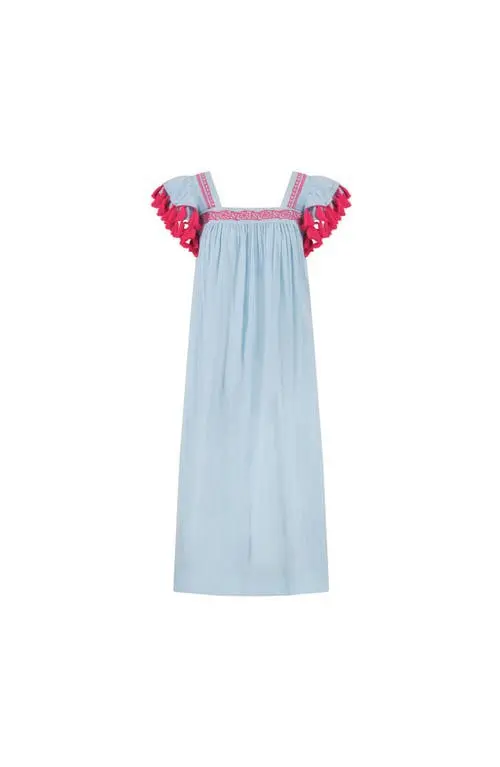 MER ST. BARTH Maxi Sandrine Dress - Blue