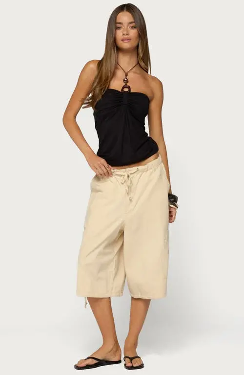 EDIKTED Itzel Ring Draped Halter Top