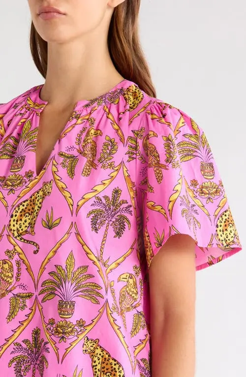 SUGARLIPS Panther Azari Cotton Shift Minidress